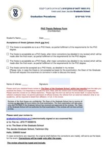 evaluation form PhD | בית הספר לתארים מתקדמים